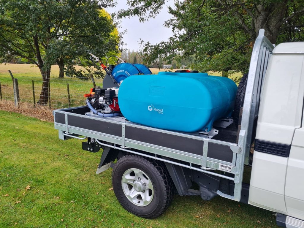 RapidSpray 1000litre Ultimate Field Sprayer with twin 150m Buddy Auto ...