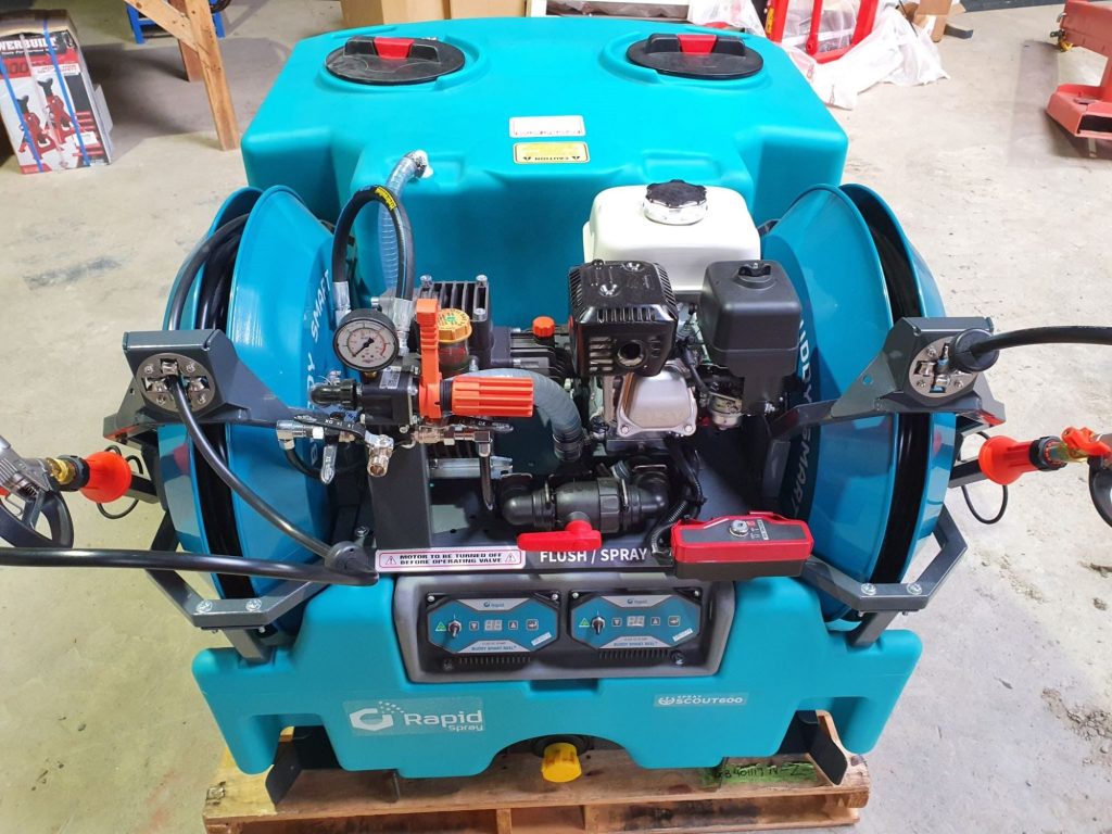 Rapid Spray Scout 600 litre UTV weed sprayer with Twin 100 mtr or 150 ...